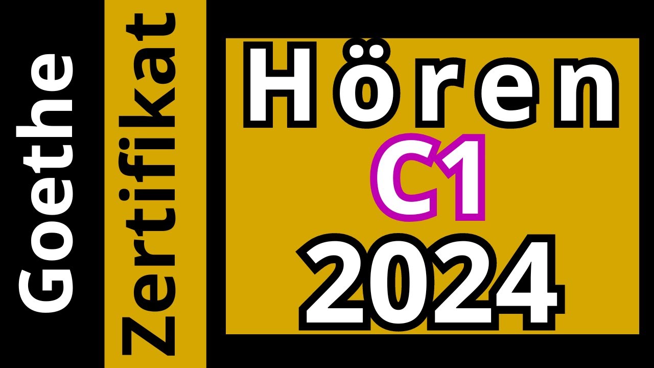Goethe Zertifikat C1 – Hören | German Listening Exam C1 - YouTube