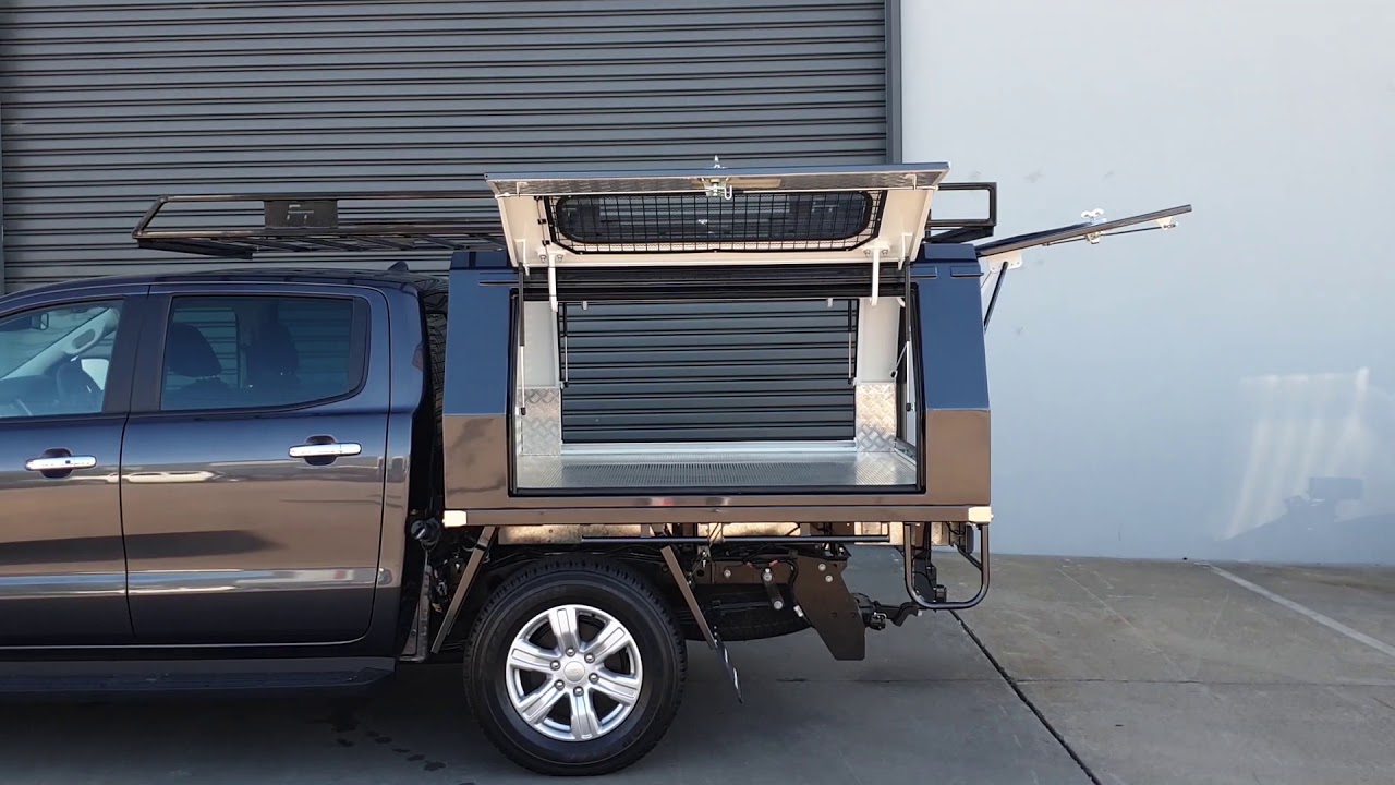 Ford Ranger Ute Canopy - Fleet Trades - YouTube