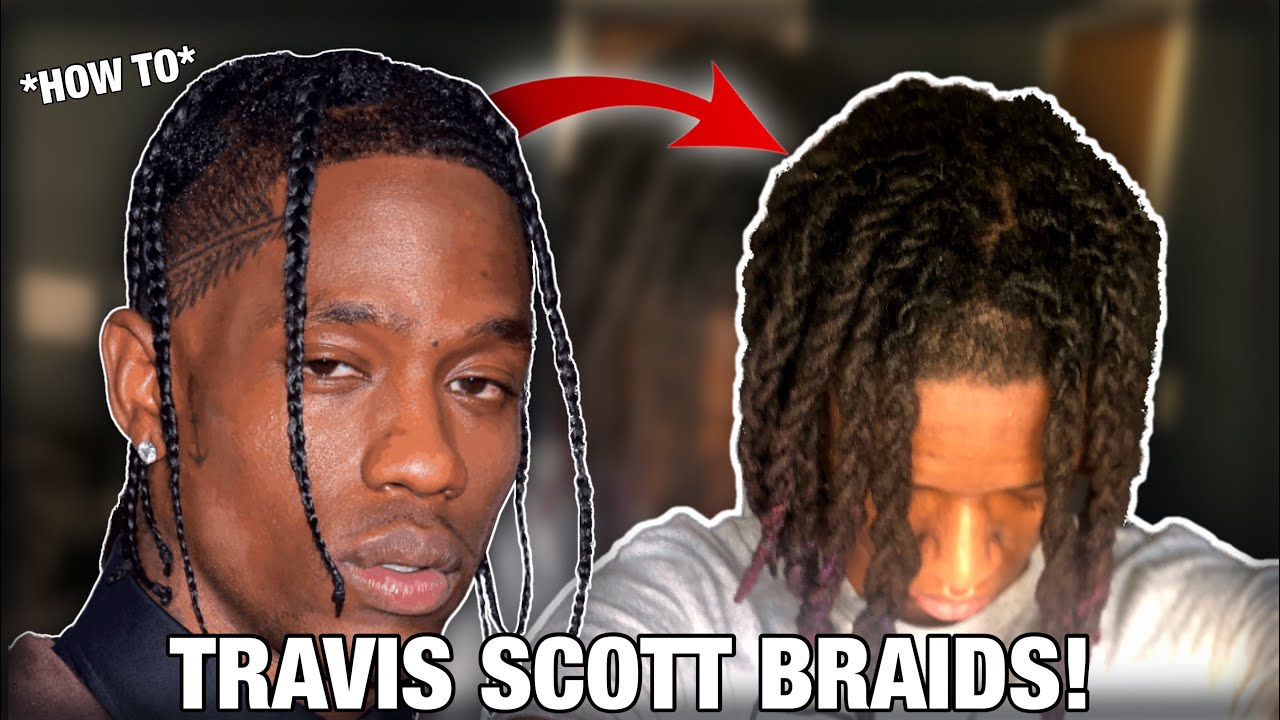 Travis Scott Hair Tutorial W/Dreads *EASY* - YouTube
