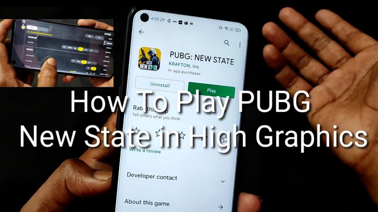 How To Play PUBG New State in High Graphics - YouTube