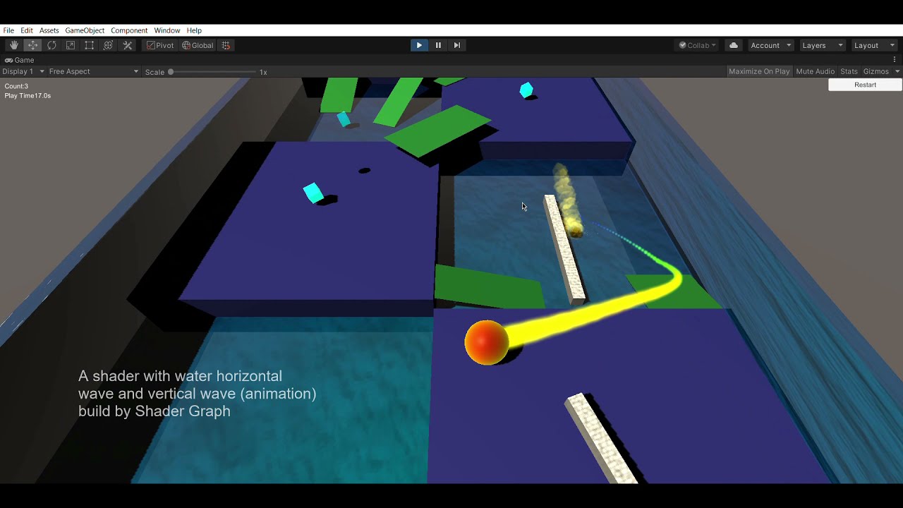 Rolling Ball Unity Game with Shaders & Particles - YouTube