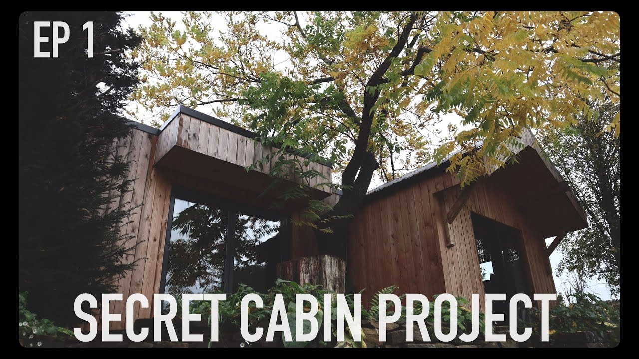 Cabin build - Ep 1 building a timber cabin in a secret location - DIY ...