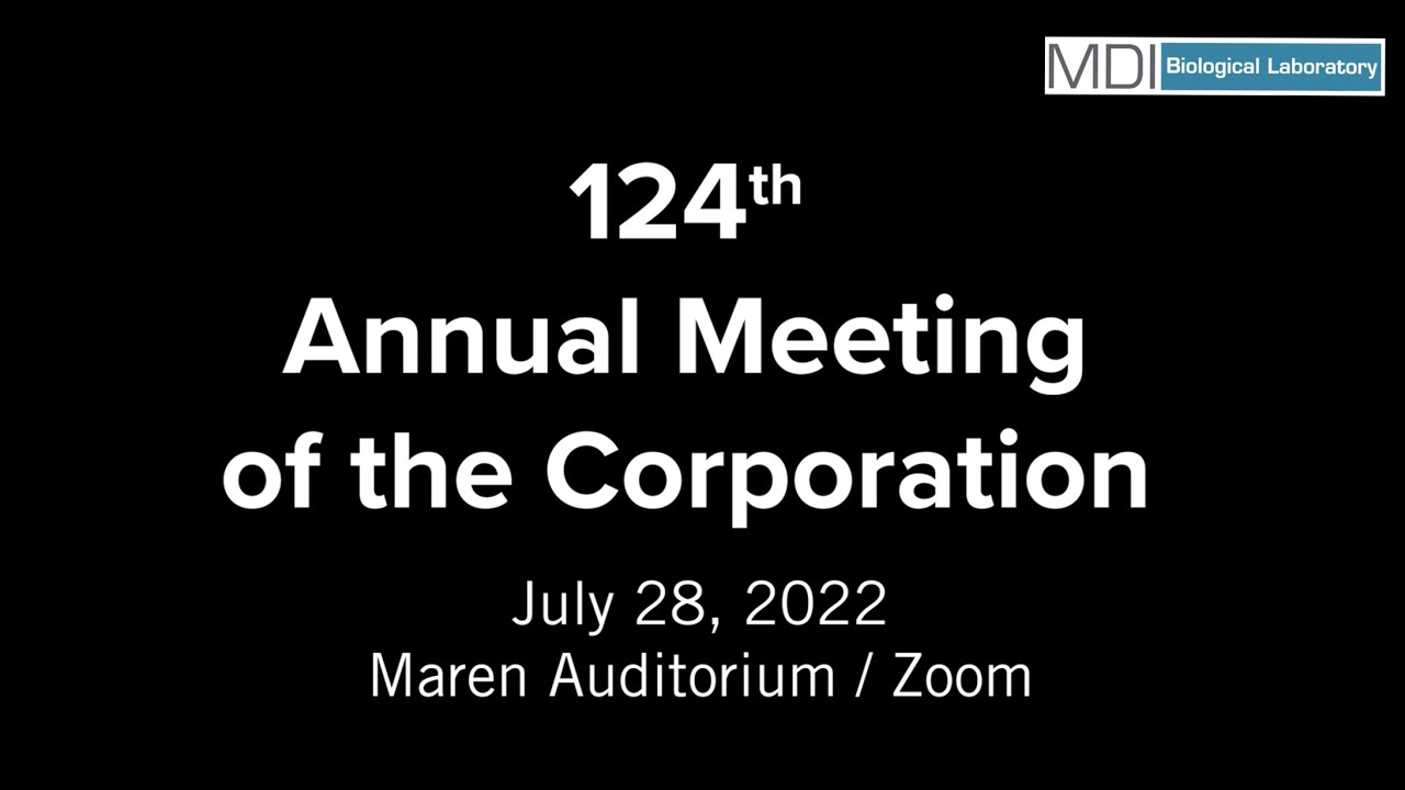 2022 MDI Biological Laboratory Annual Meeting - YouTube