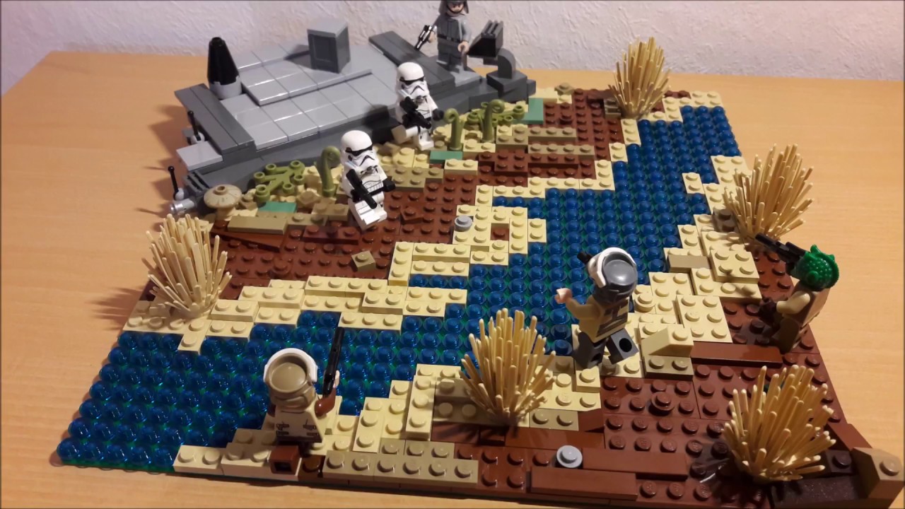 LEGO Star Wars MOC "Imperial Base on Dantooine"[SLIDESHOW] HD - YouTube