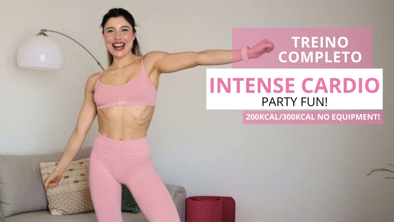 30 min CARDIO PARTY | No Squats or Lunges | Fun & High Intensity | ♥︎ Burning 320-480kcal! - YouTube