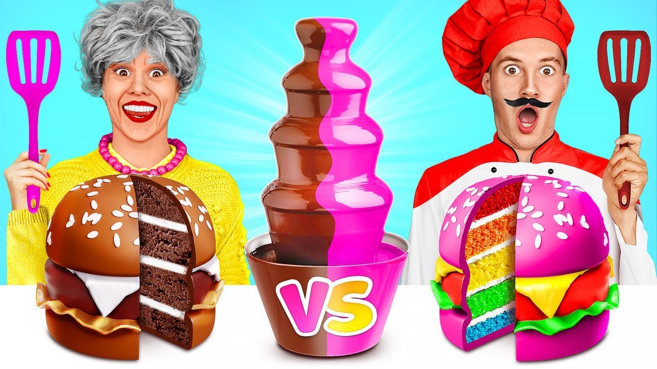 Cooking Challenge | Cooking Giant vs Tiny Chocolate Food by Turbo Team ...