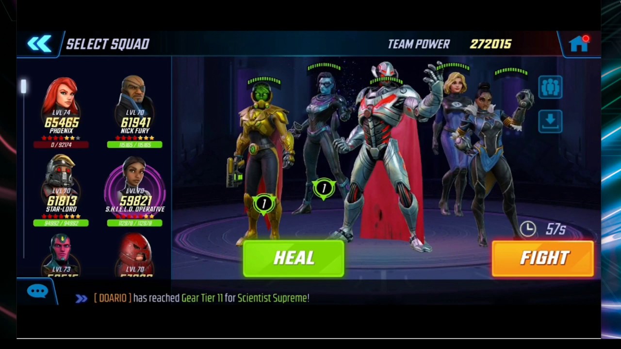 Marvel Strike Force, chaos bunnie, Ultimus 7 Raid - Ultron's Angels ...