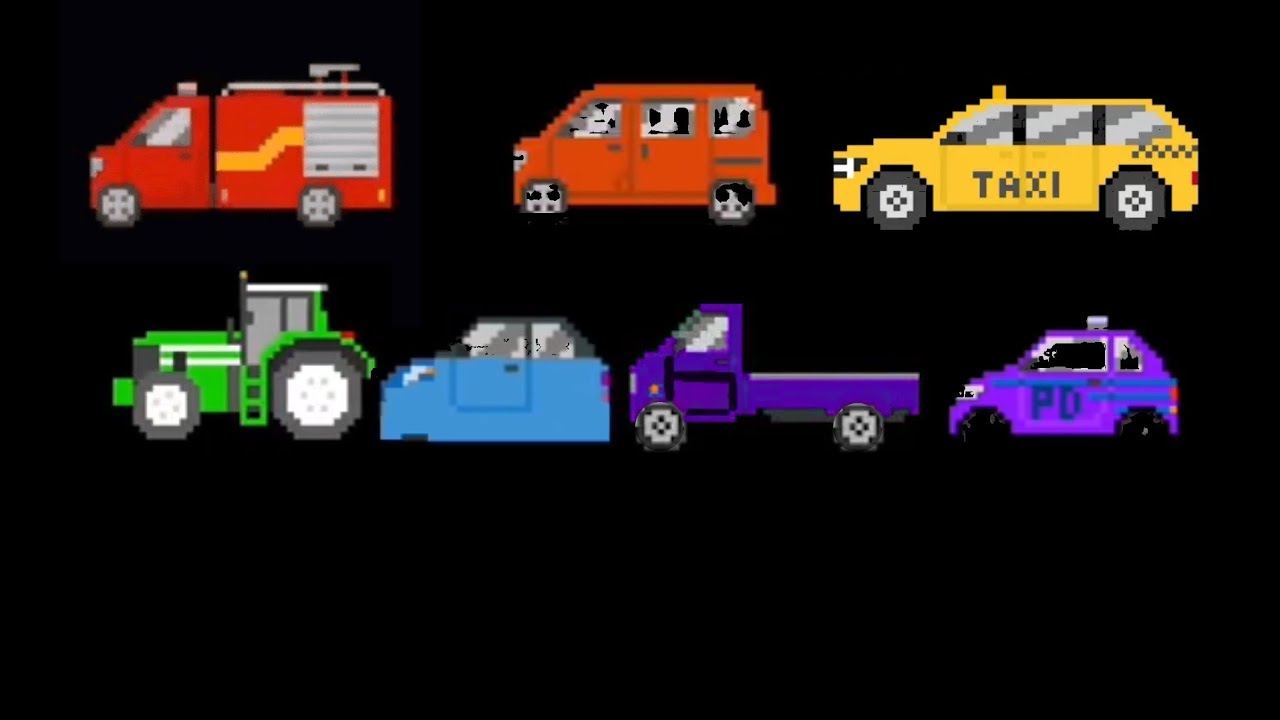 The kids picture show hd colors of rainbow with mini vehicles like mini ...