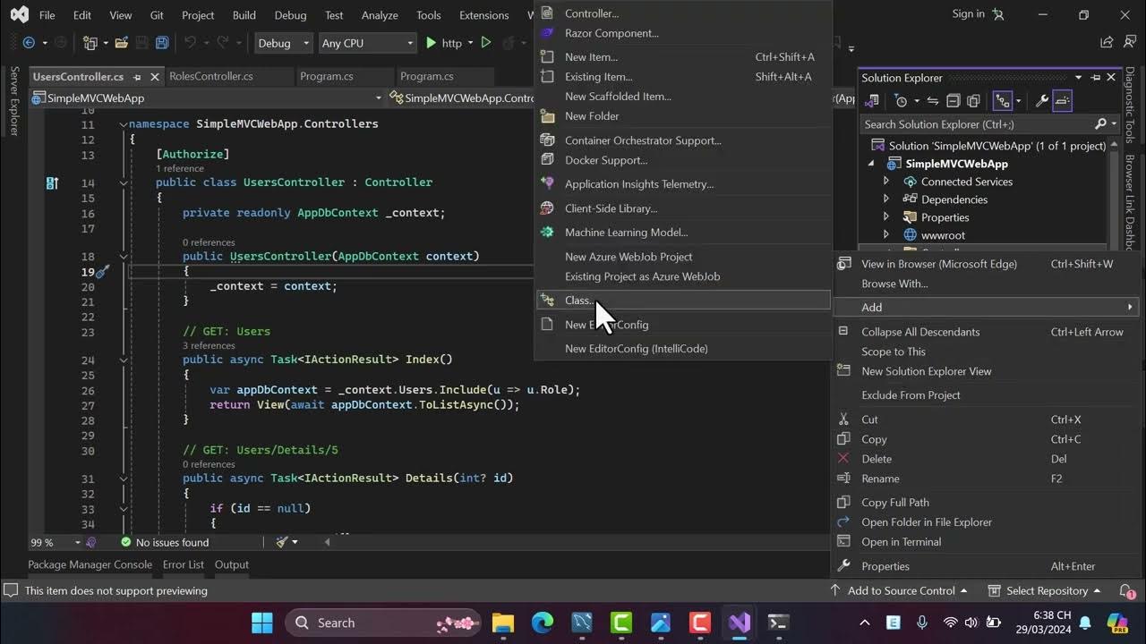 ASP.NET Core MVC + Entity Framework + Cookies Authentication + File Upload For Beginner (Part 2 ...