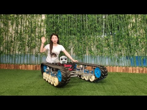 China Made DIY Shock-Absorbing Suspension Remote Control Tank Robot ...