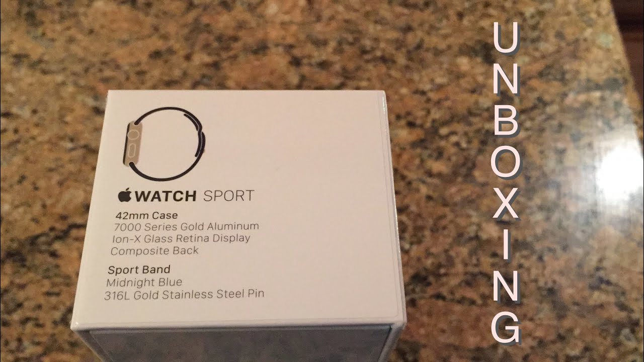 Apple Watch Sport Gold Unboxing - YouTube