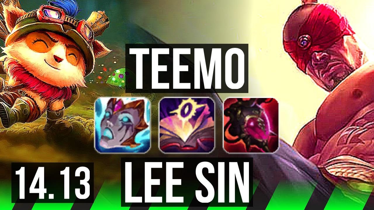 TEEMO vs LEE SIN (JGL) | 7/1/12, 900+ games, Dominating | EUW Master ...