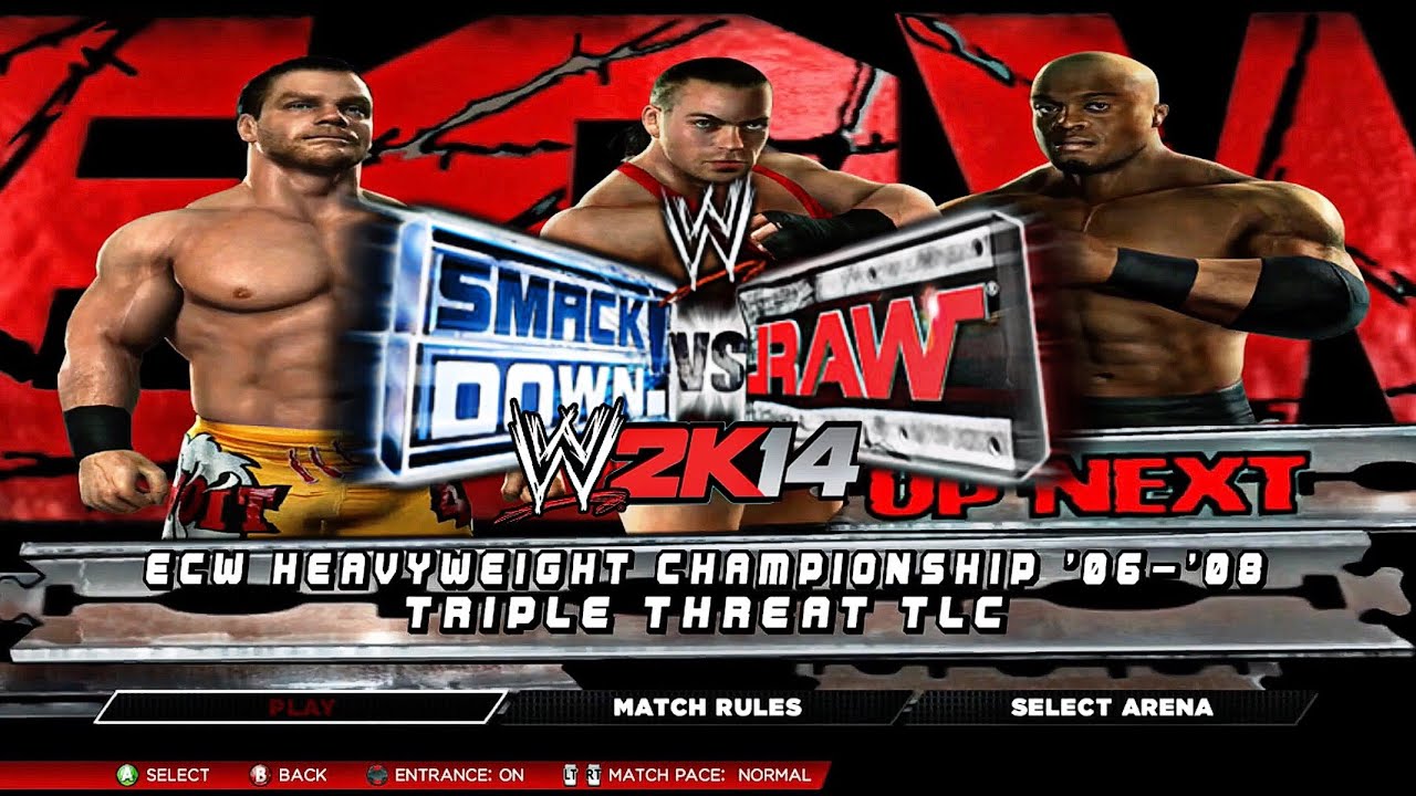 Triple Threat TLC Match (ECW CHAMPIONSHIP) Benoit Vs. RVD Vs. Lashley ...