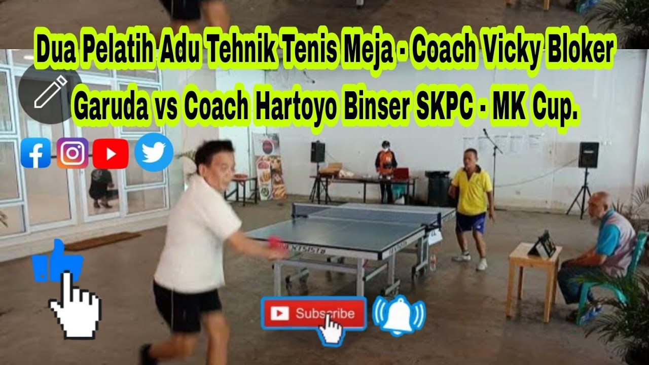 Dua Pelatih Adu Tehnik Tenis Meja - Coach Vicky Bloker Garuda vs Coach ...