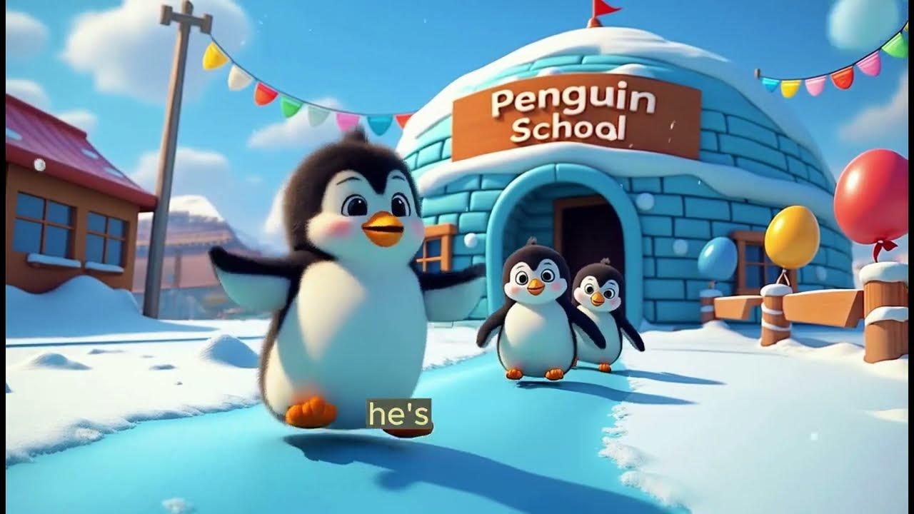 Penny the Penguin Goes to School | Preschool & Toddler Learning Videos ...