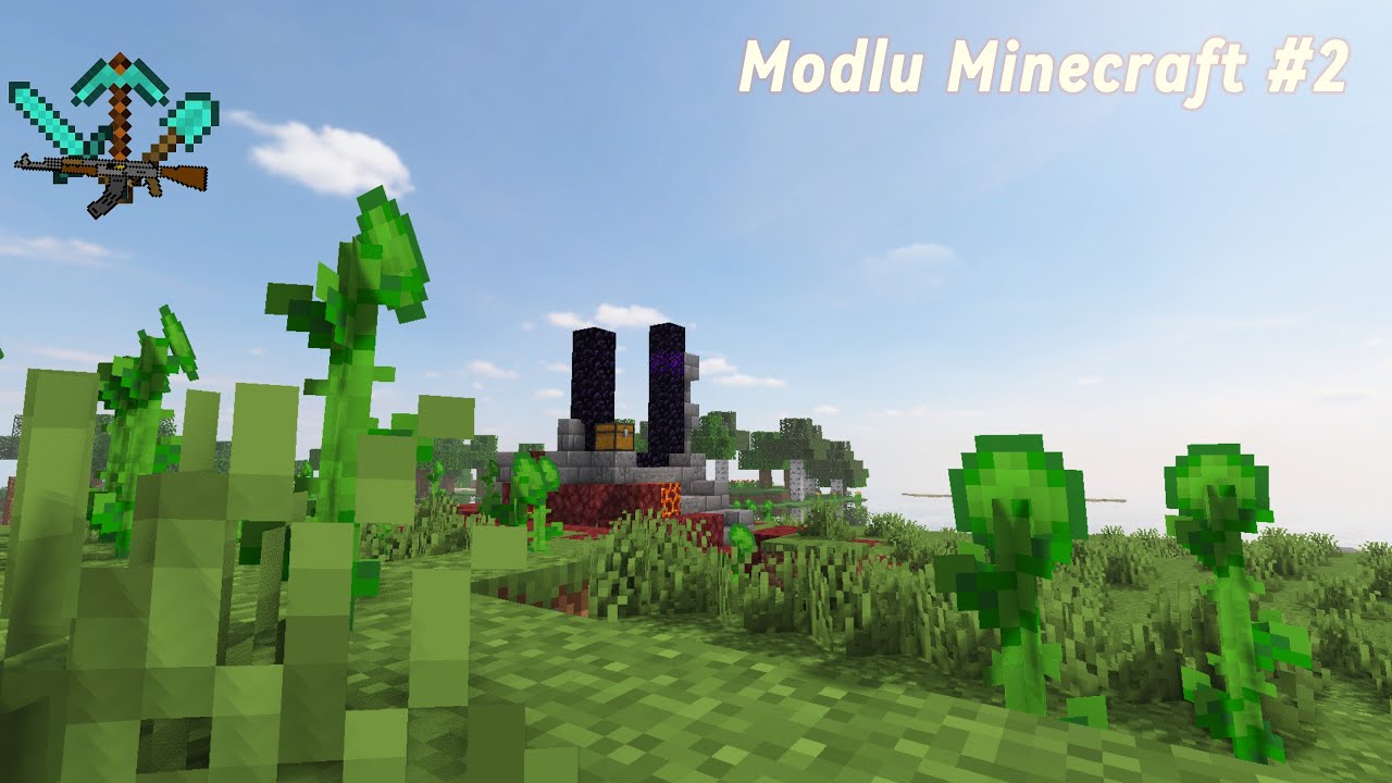 Yeni Silah Yaptım (AKM-47) [Modlu Minecraft Survival] - YouTube