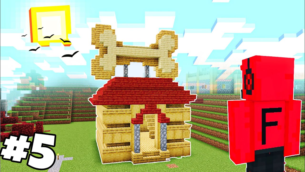 A beautiful DOG HOUSE 🤩 Minecraft Survival series - YouTube