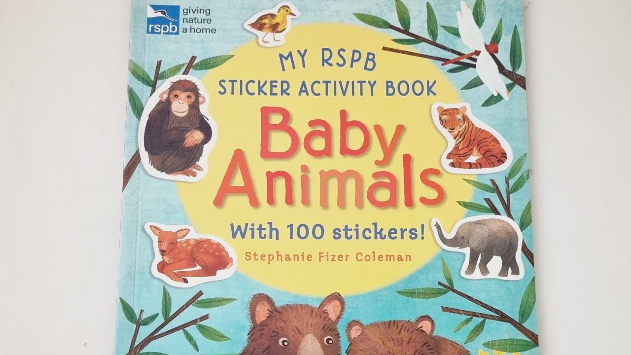 My RSPB Baby Animals Activity + 100 stickers - YouTube