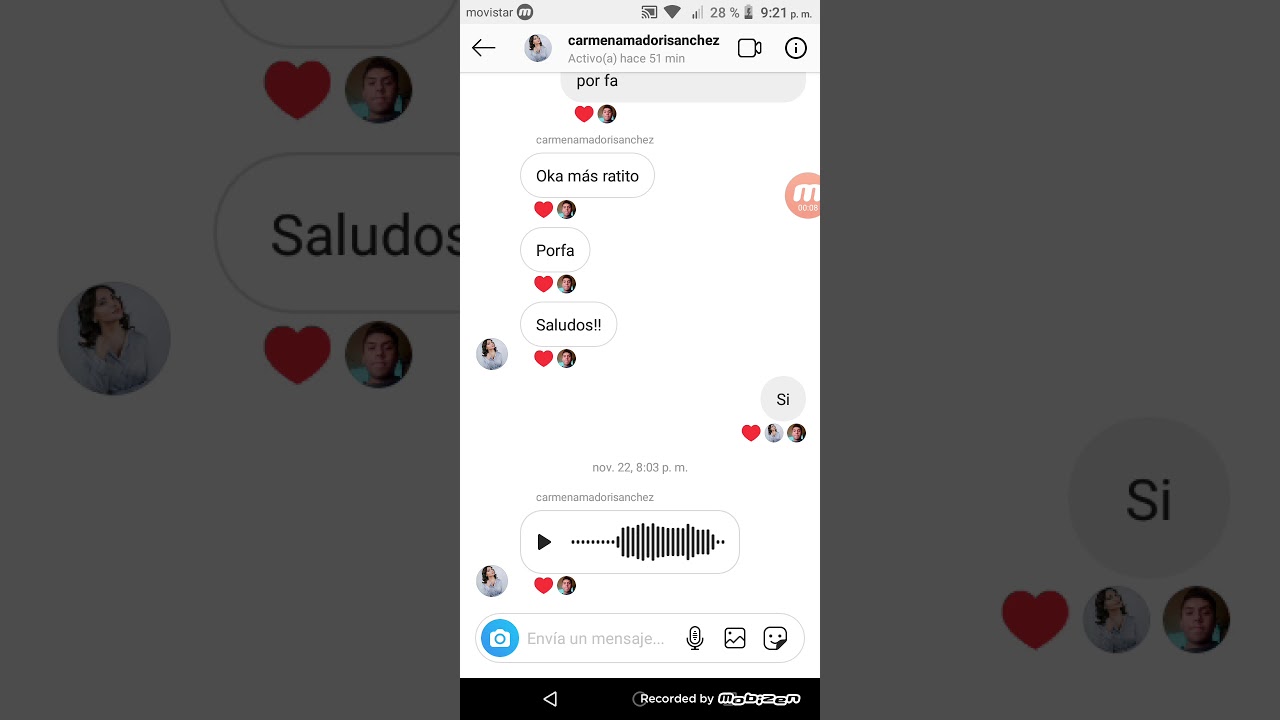 Carmen Amadori Sánchez Voz De Nadia De Julius Jr. Me Envió El Saludo ...