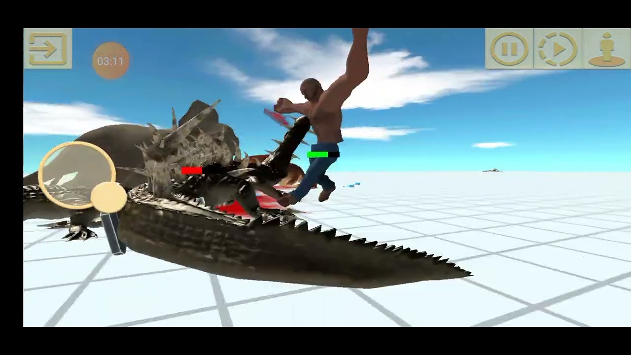 allosaurus hunting prey - YouTube