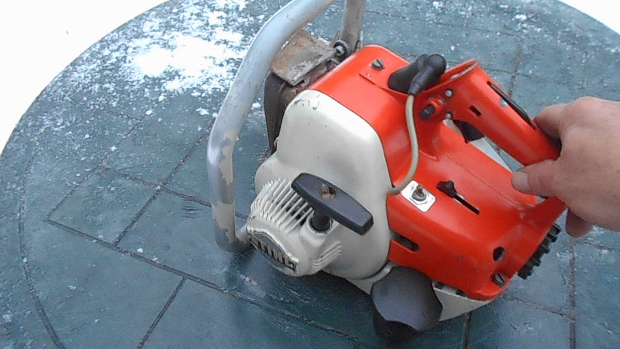 Stihl 08 S Chainsaw Test Run Very Good Shape - YouTube
