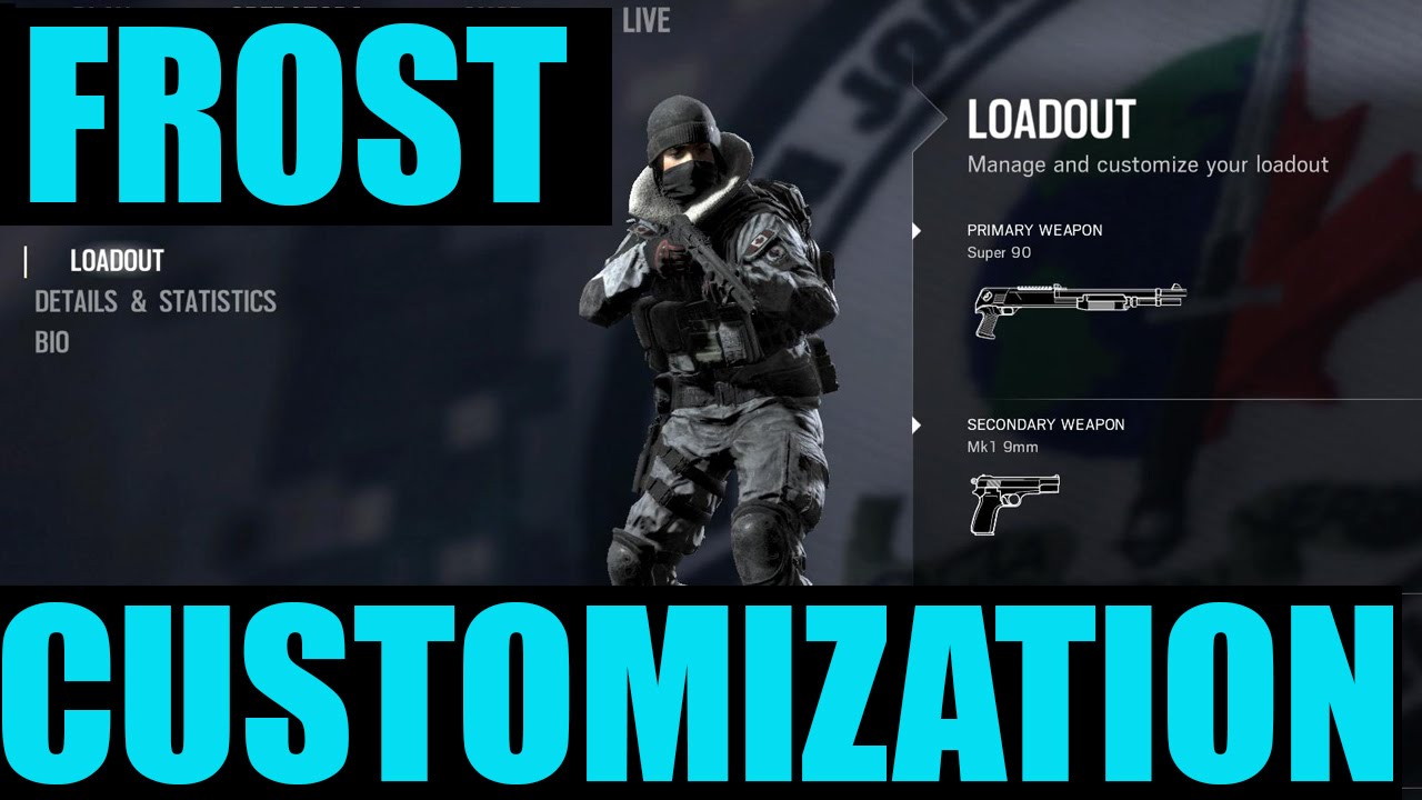 Rainbow Six Siege- Frost Customization. New Black Ice DLC - YouTube