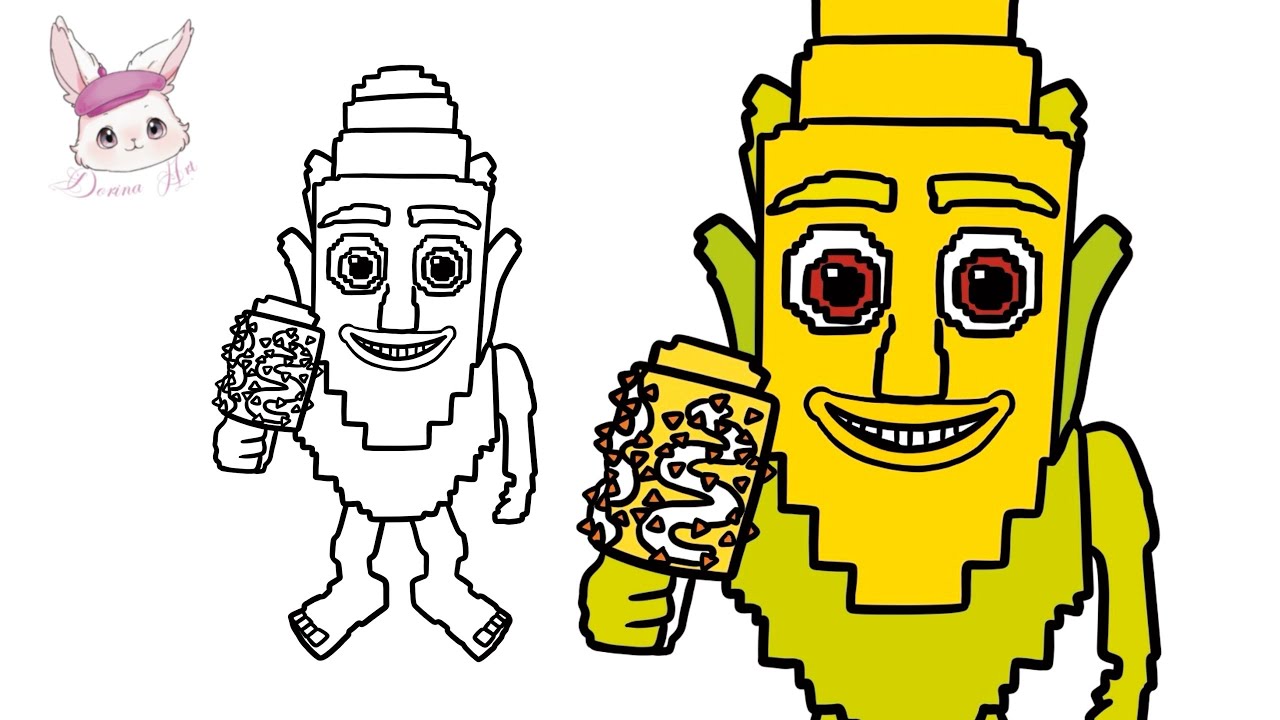 How to draw Corn Corn Corn Sahur from Steal a Brainrot (Roblox) - Step ...