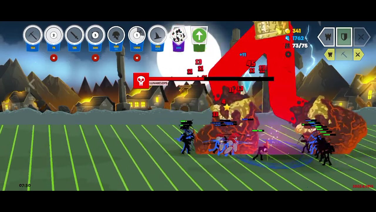 Stick war saga A powerful victory over a giant - YouTube
