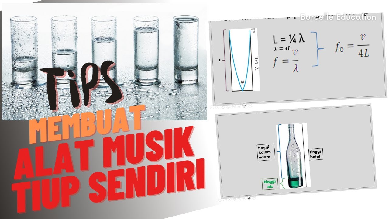 "TIPS CARA MUDAH MEMBUAT ALAT MUSIK DARI BERBAGAI BOTOL KACA" - YouTube