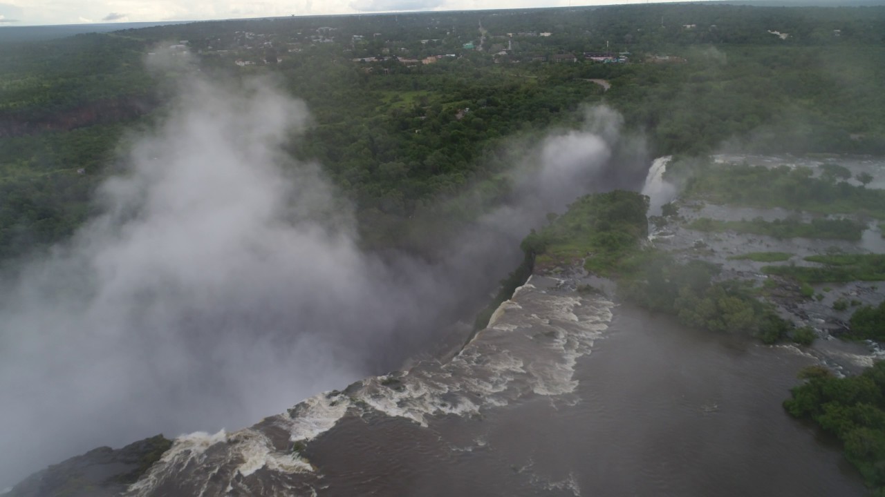 Victoria Falls Drone flight - YouTube