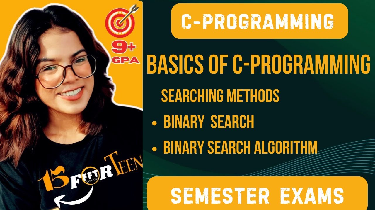 C Programing Basics Of C Programming Searching Methods Binary 4668