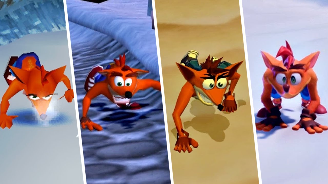 Crash Bandicoot crawling (Animation) (1997-2020) - YouTube