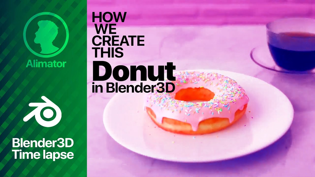 donuted in blender (1 minute time-lapse) - YouTube
