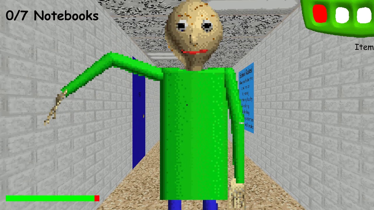 Baldi is too fast (Baldi's basics in education and learning story mode ...