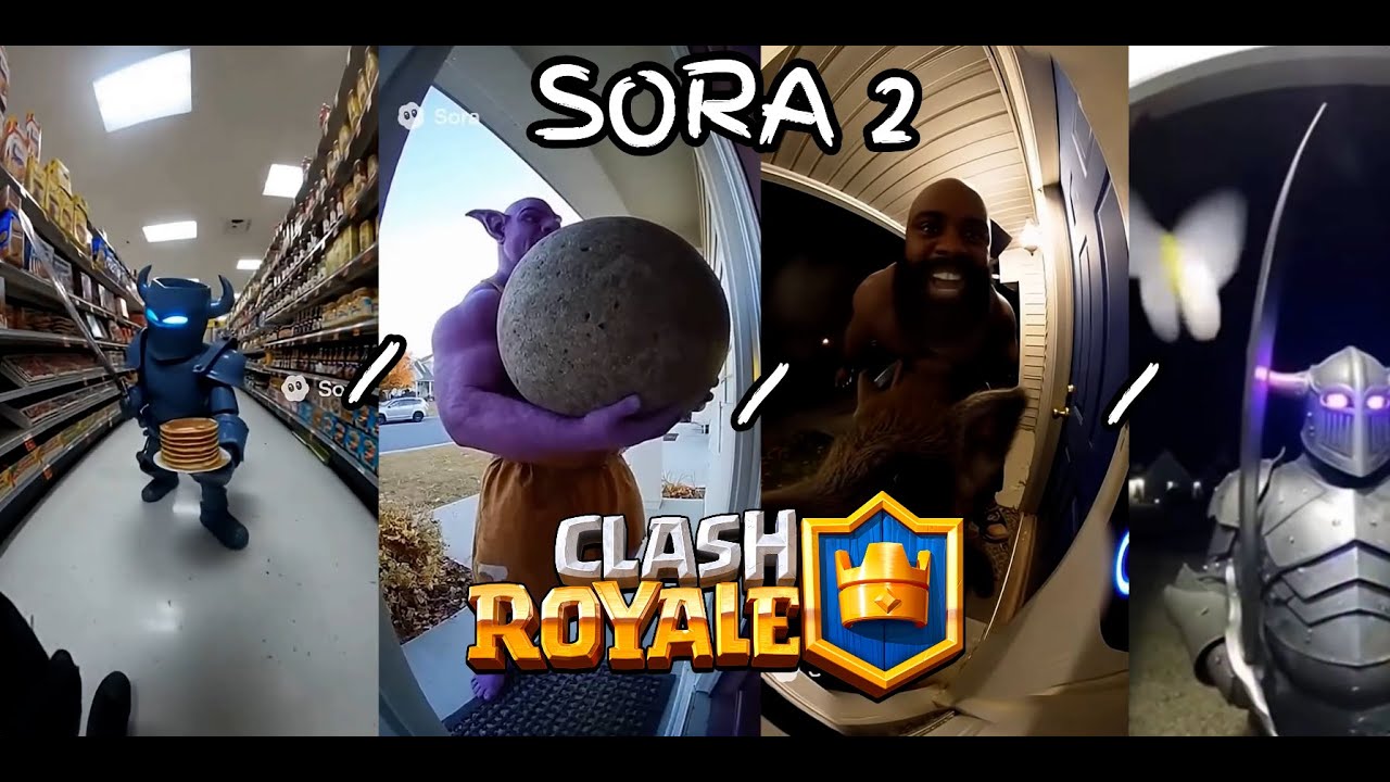 Clash Royale in Real Life | 😱 Realistic Sora 2 AI Clips 😱 - YouTube