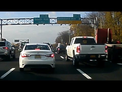 АМЕРИКА, Нью-Йорк, драка на дороге, жесть!