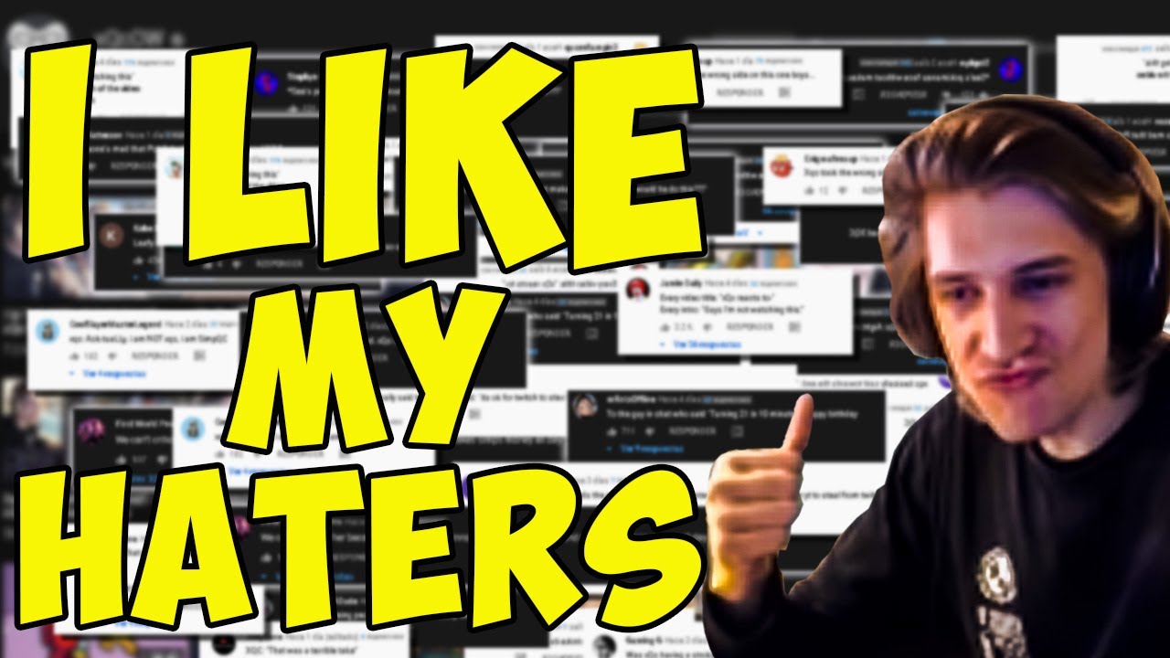 xQc reads comments below the video with his reaction to xQc Reacts to ...