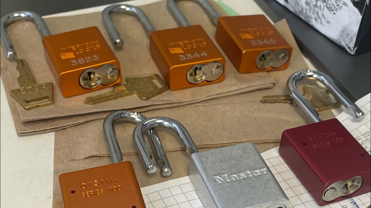 American lock 1100 series reassembled - YouTube