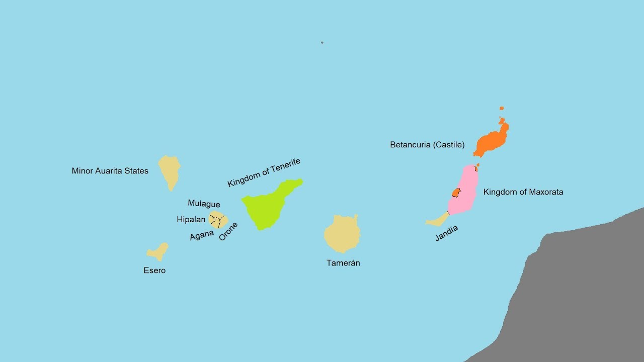 History of the Canary Islands: Every Year - YouTube