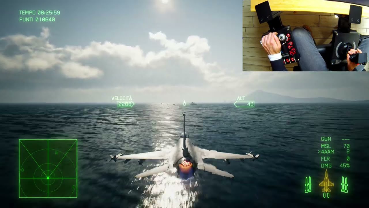 F16 Fighting Falcon - Ace combat 7 | Logitech x56 Hotas Rgb gameplay ...