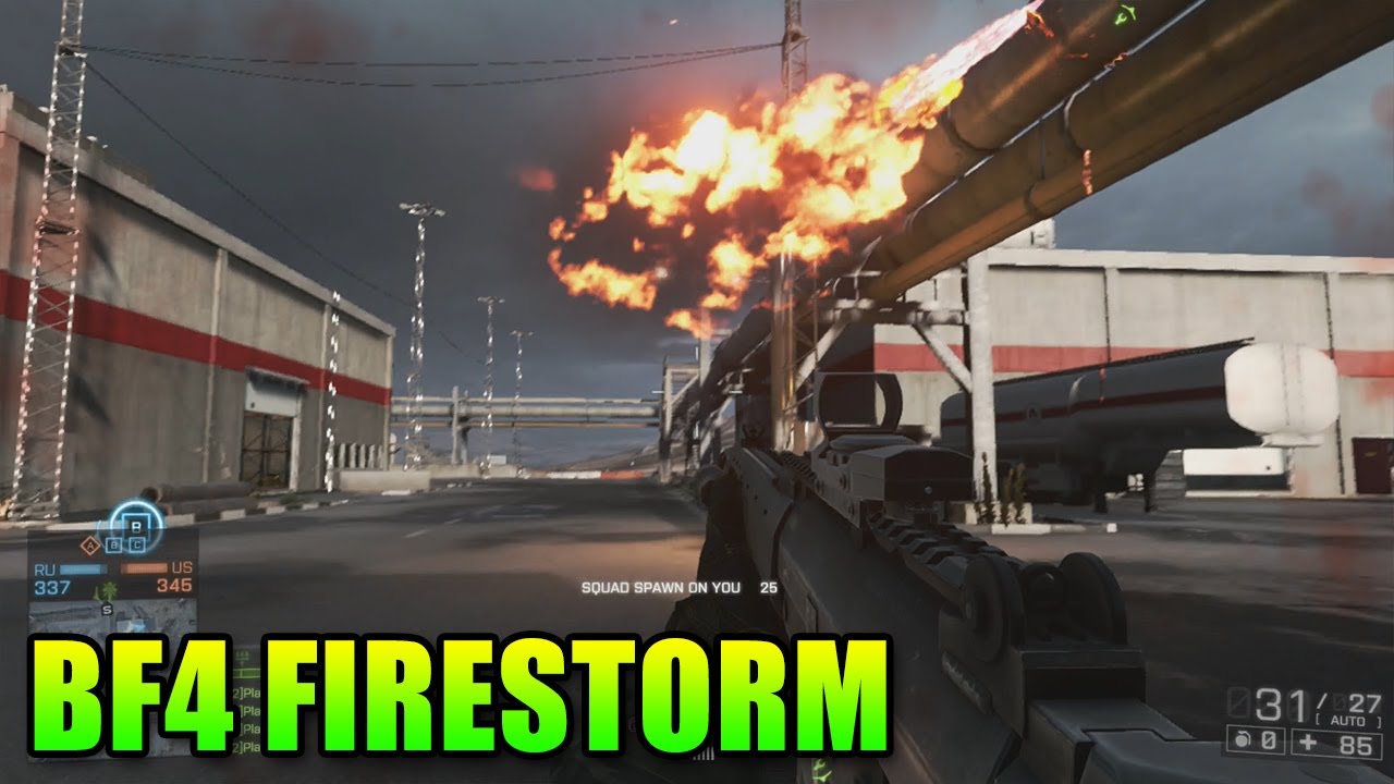 Operation Firestorm First Look! Tons Of Fire (Battlefield 4: XBOX ONE Second Assault Gameplay ...