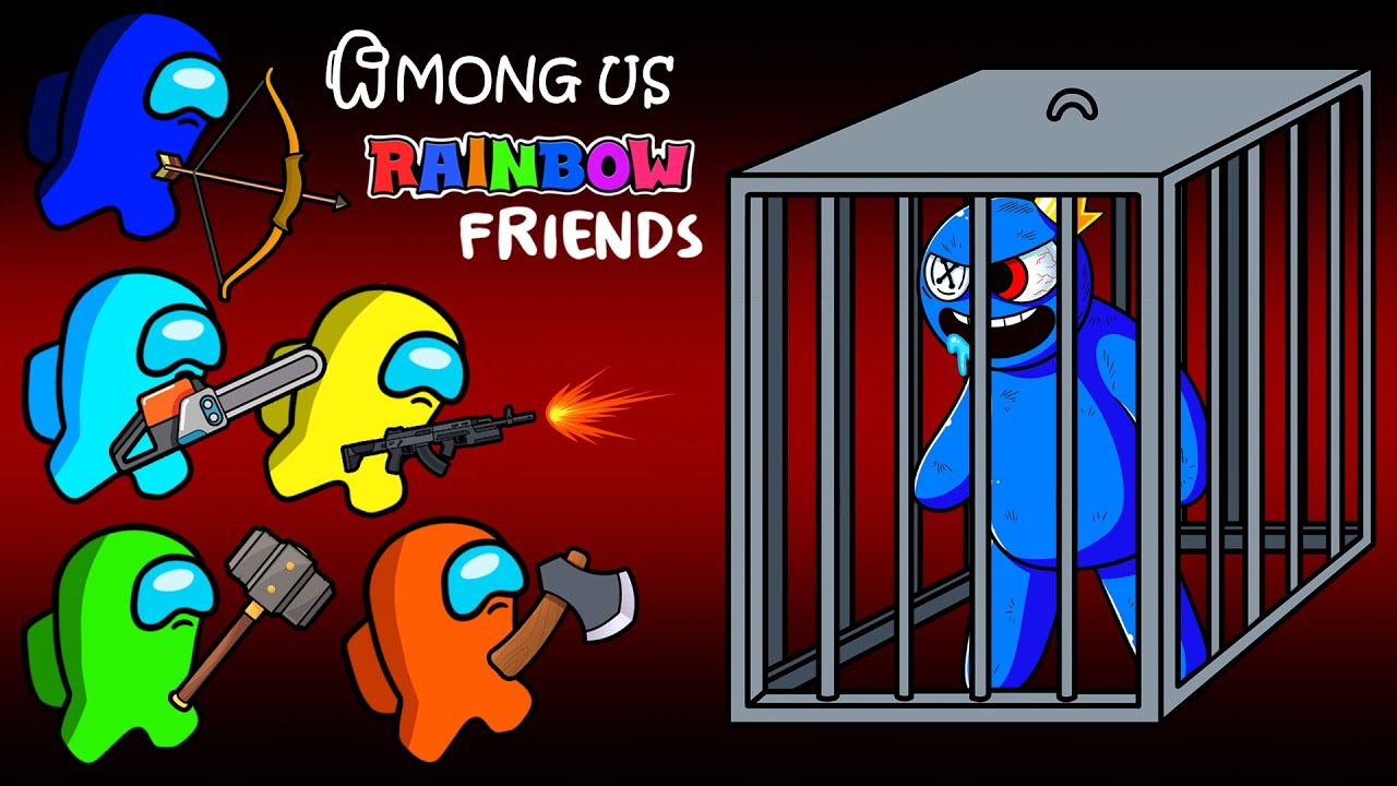 어몽어스 Among us vs Blue Rainbow - Together with the super comedy team ...
