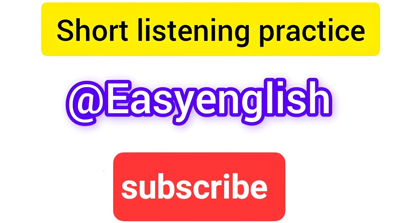 short listening practice intermediate english lestening - YouTube