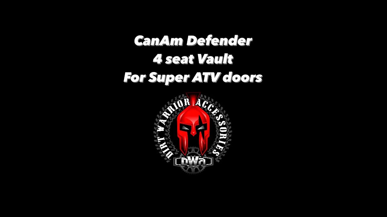CanAm Defender Vault for Super ATV doors Install Video - YouTube