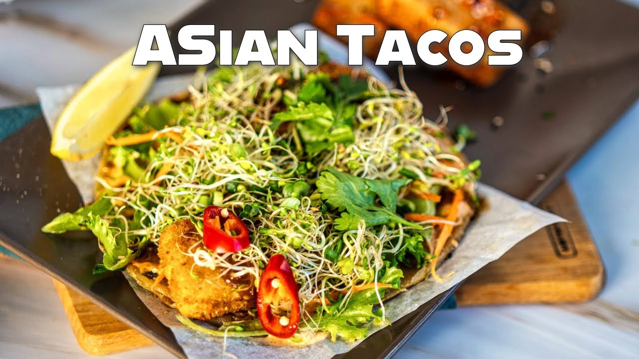 This Asian Tacos with Crispy Tofu & Homemade Onion Paratha is better ...