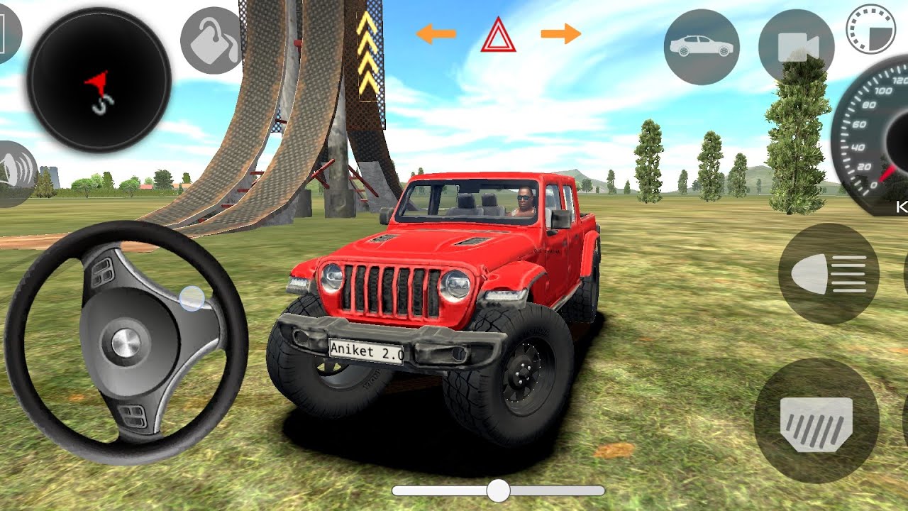 Red Thar Camper Stunt And Offroading Video - YouTube