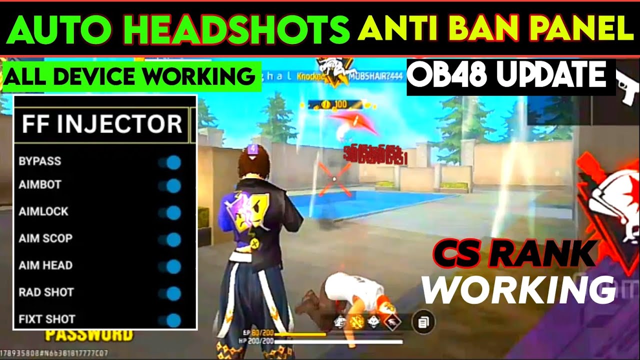 OB48 ANTI BAN FREE FIRE PANEL🔥 FREE FIRE ANDROID PANEL | 100% WORKING ...