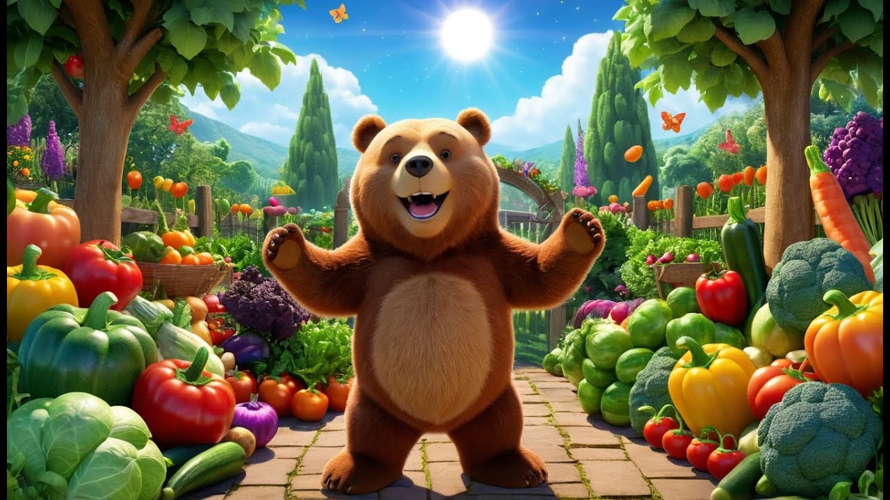 Veggie Bear Yes Yes Veggies | Healthy Eating Song for Kids | Fun Veggie ...