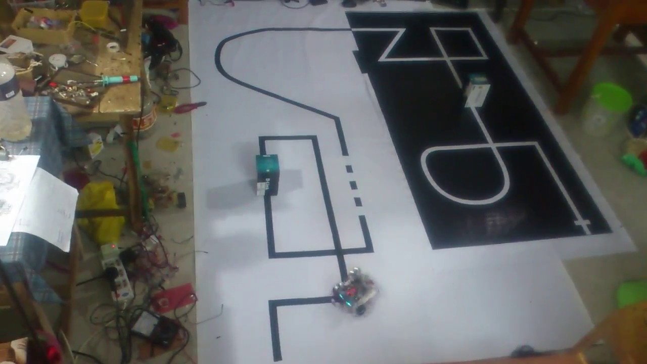 Line following Robot with Obstacle Avoider - YouTube