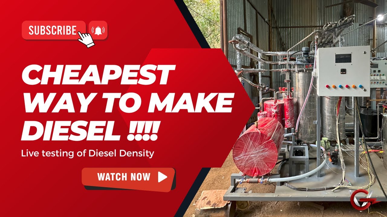 CHEAPEST WAY TO MAKE DIESEL | Live diesel density testing ...